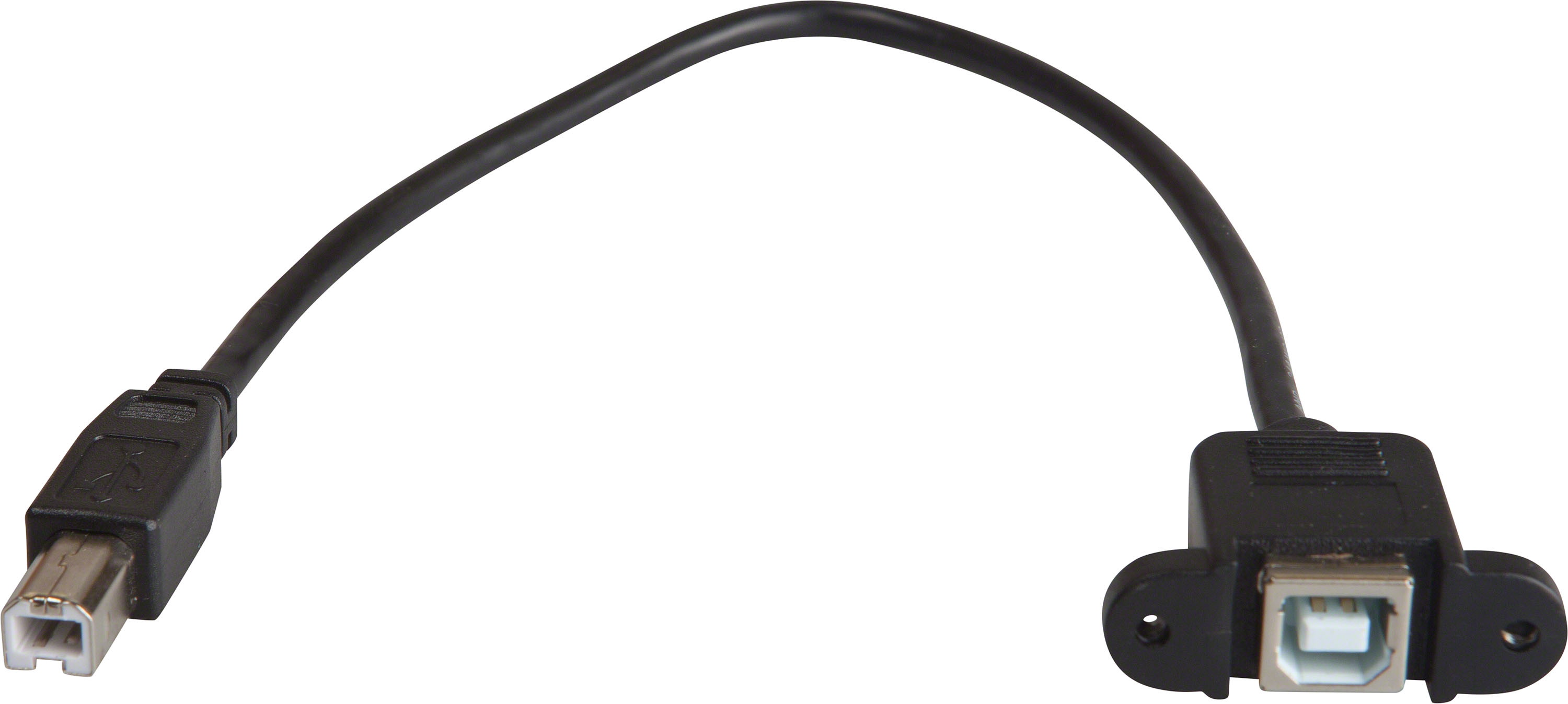 3DWare.ch Handelsware Panel mount USB data cable USB type B male to ...