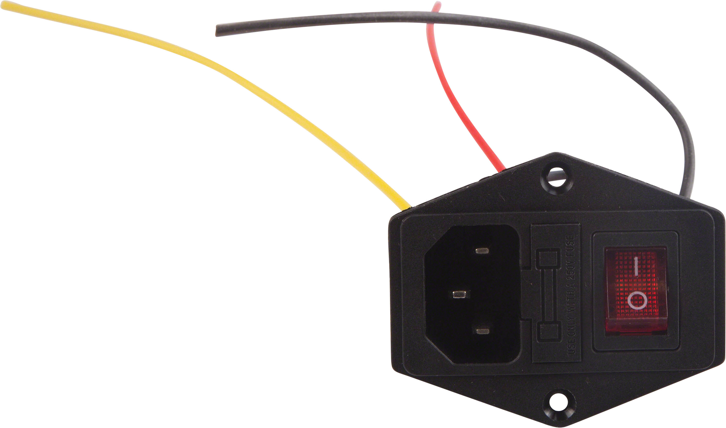 3DWare.ch Handelsware Power socket with fuse with wire 10A 250V 3D-AC ...