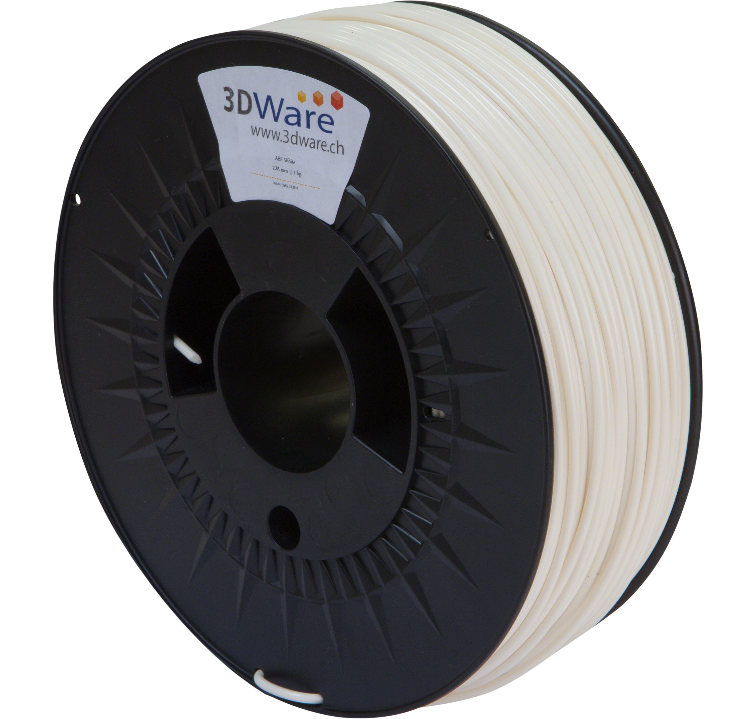 Dutch Filament ABS White 3mm ABS300-WH-101 - 3DWare Shop Schweiz