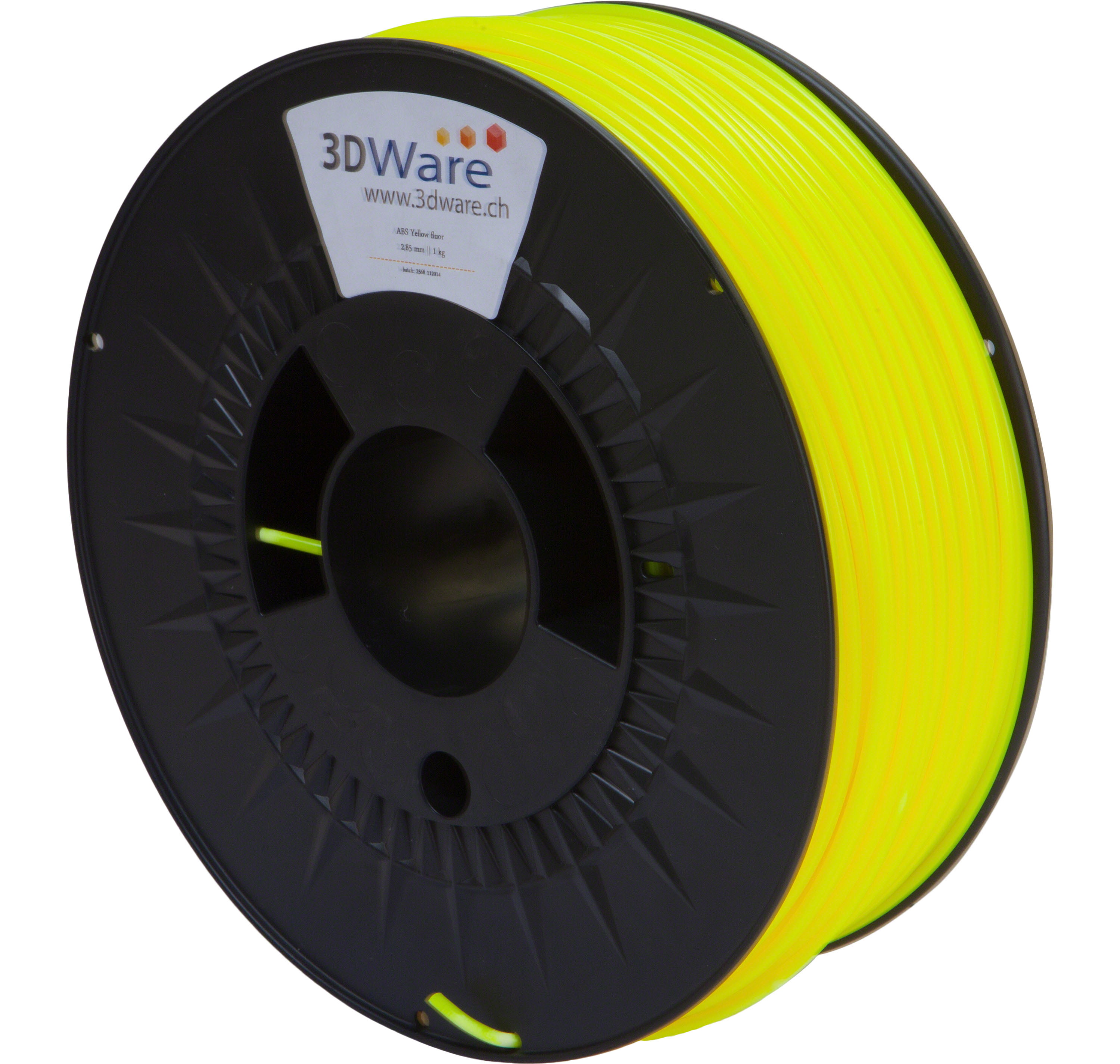 Dutch Filament ABS Yellow fluorescent 3mm ABS300-YW-101 - 3DWare Shop ...