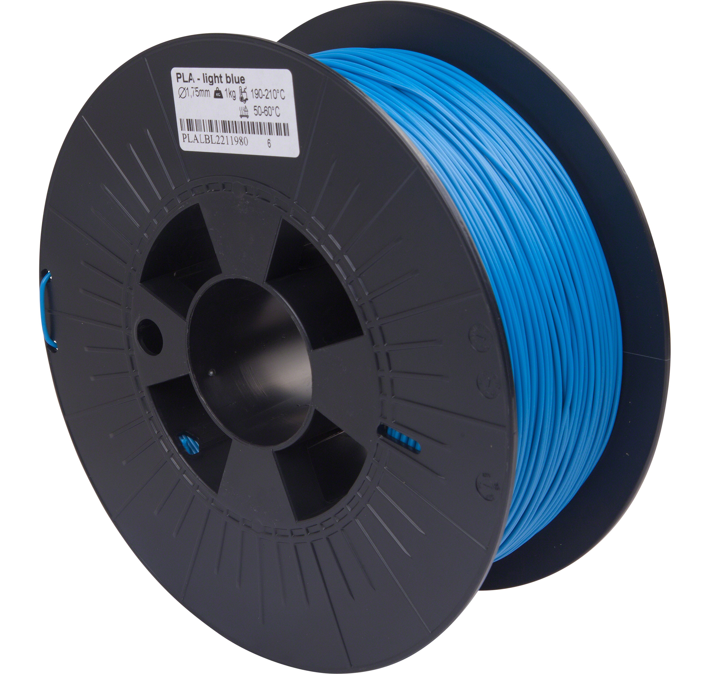 Roffelsen Filament PLA Light Blue 1.75mm M01122006.1-18 - 3DWare Shop ...