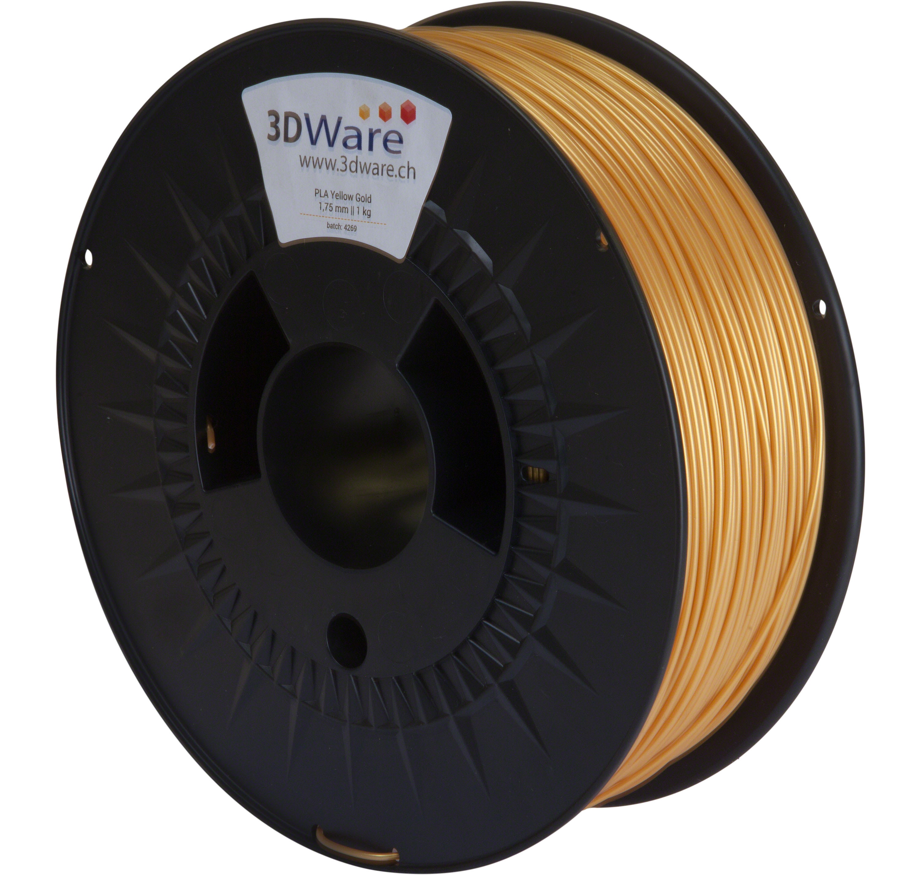 Dutch Filament PLA Gold 1.75mm PLA175-GO-101 - 3DWare Shop Schweiz