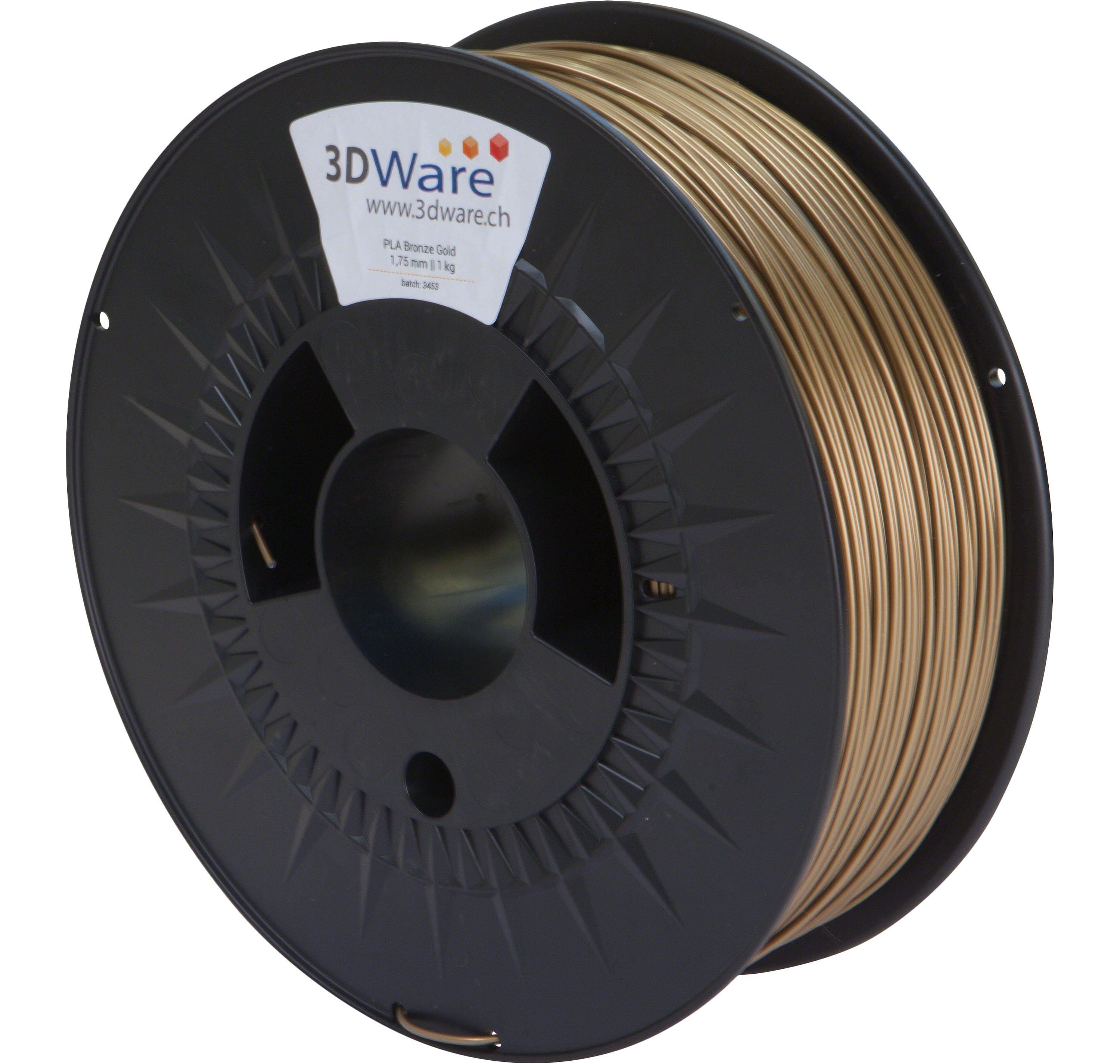 Dutch Filament PLA Bronze Gold 1.75mm PLA175-GO-101 - 3DWare Shop Schweiz