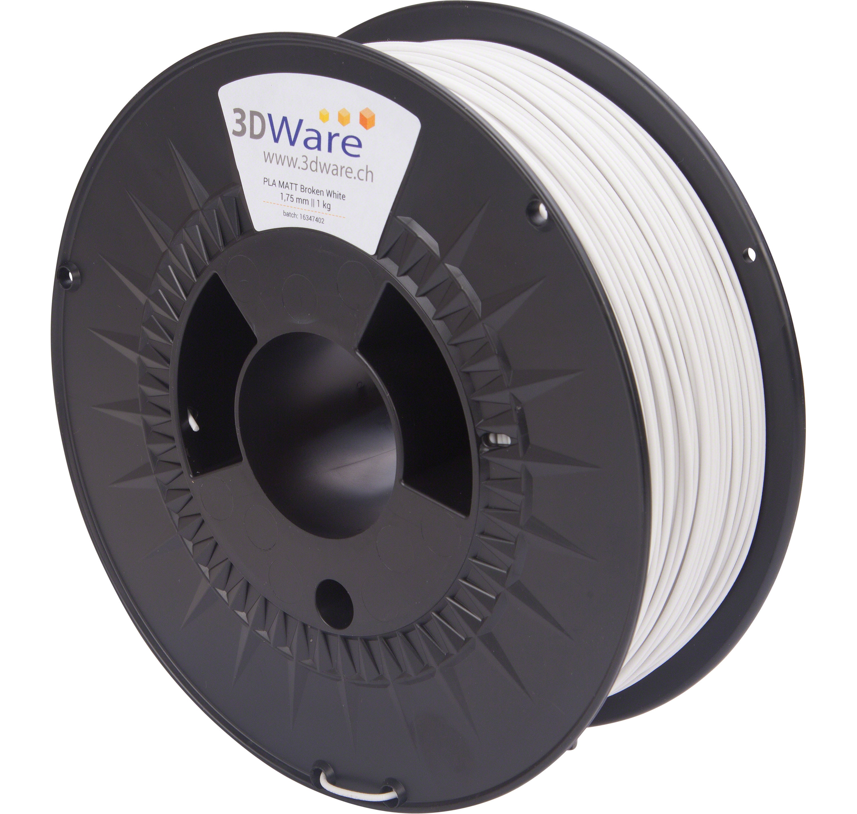 Dutch Filament PLA Matt broken White 1.75mm M01122104.1-3 - 3DWare Shop ...