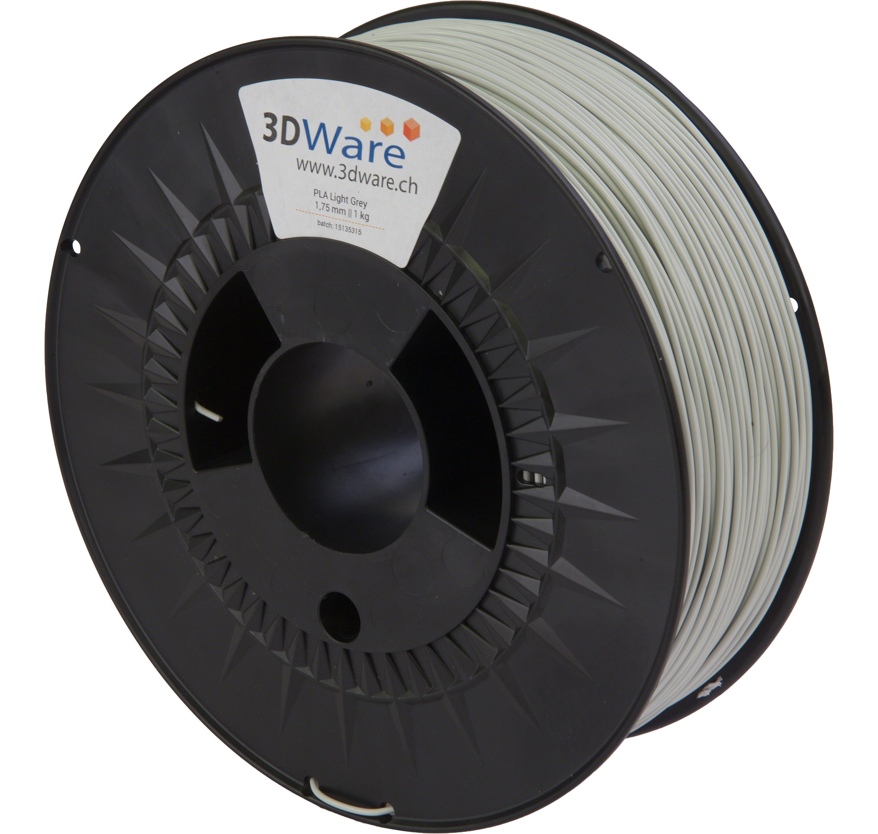 Dutch Filament PLA Light Grey 1.75mm M01122113.1-1 - 3DWare Shop Schweiz