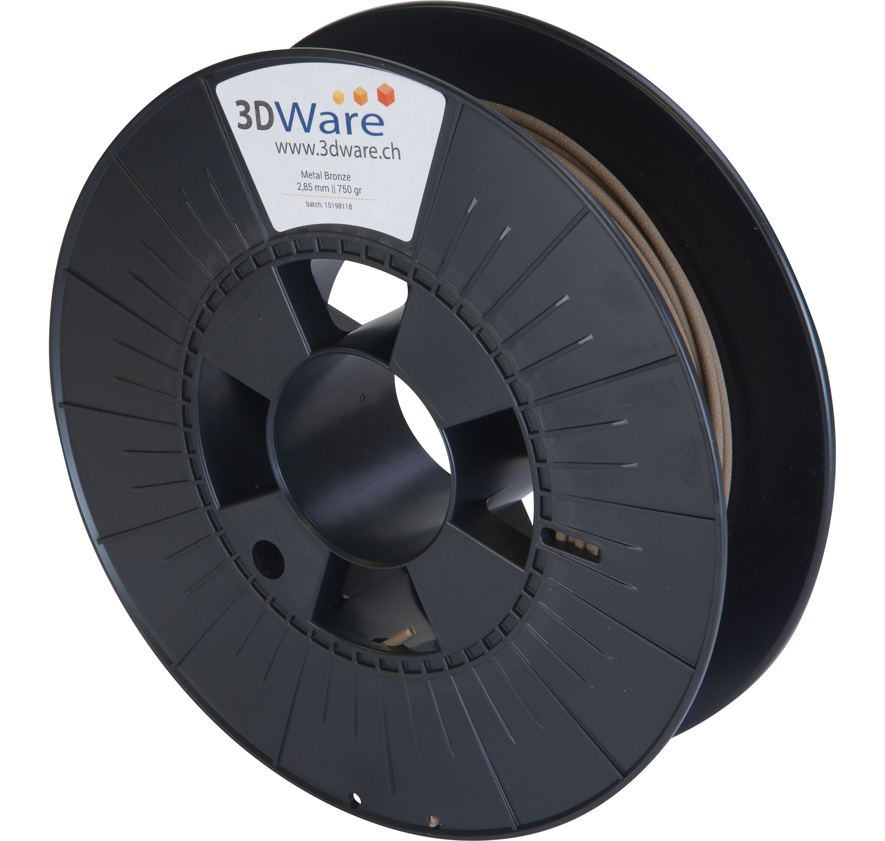 Dutch Filament PLA Bronze Pulver 3mm M01123101.075 - 3DWare Shop Schweiz