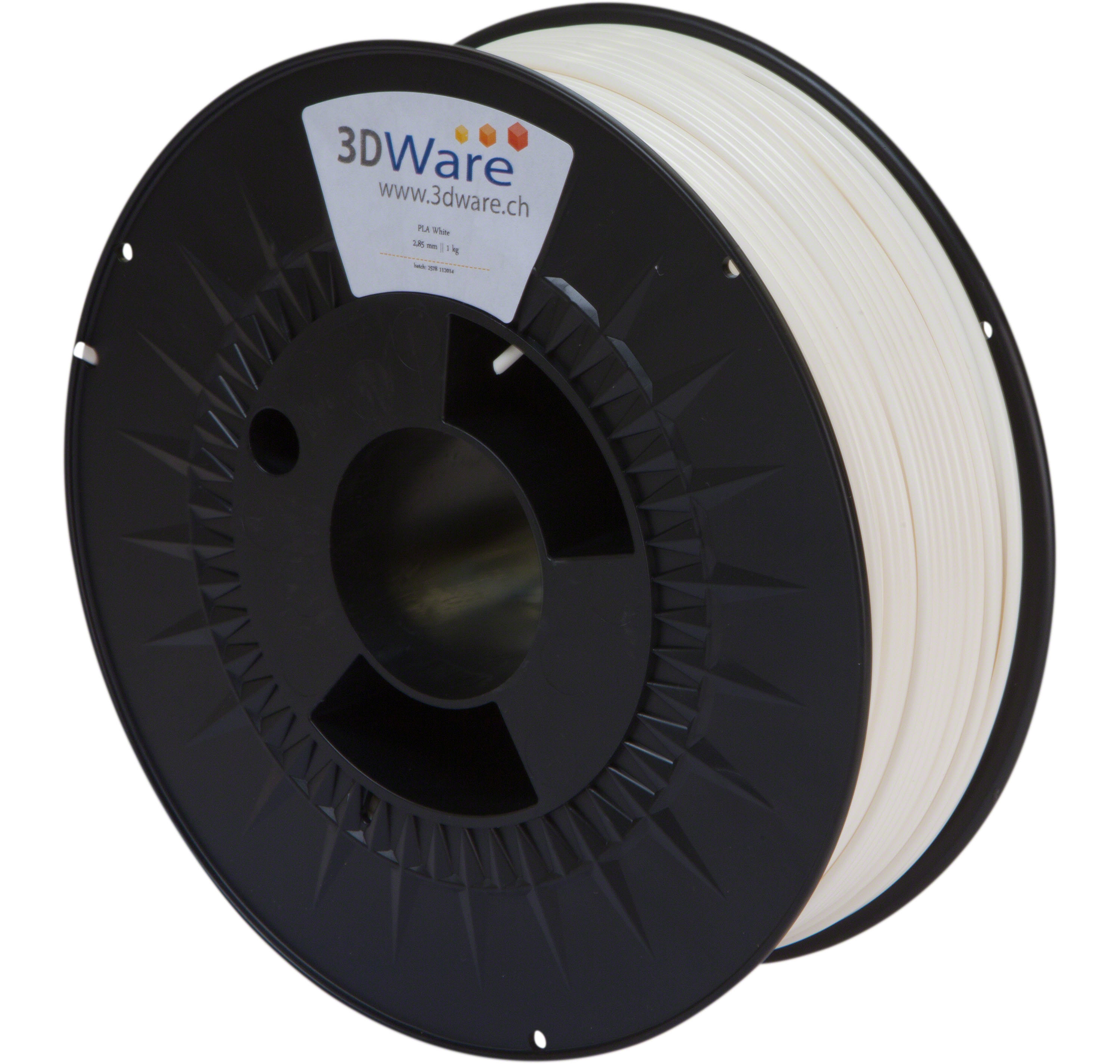 Dutch Filament PLA White 3mm PLA300-WH-101 - 3DWare Shop Schweiz