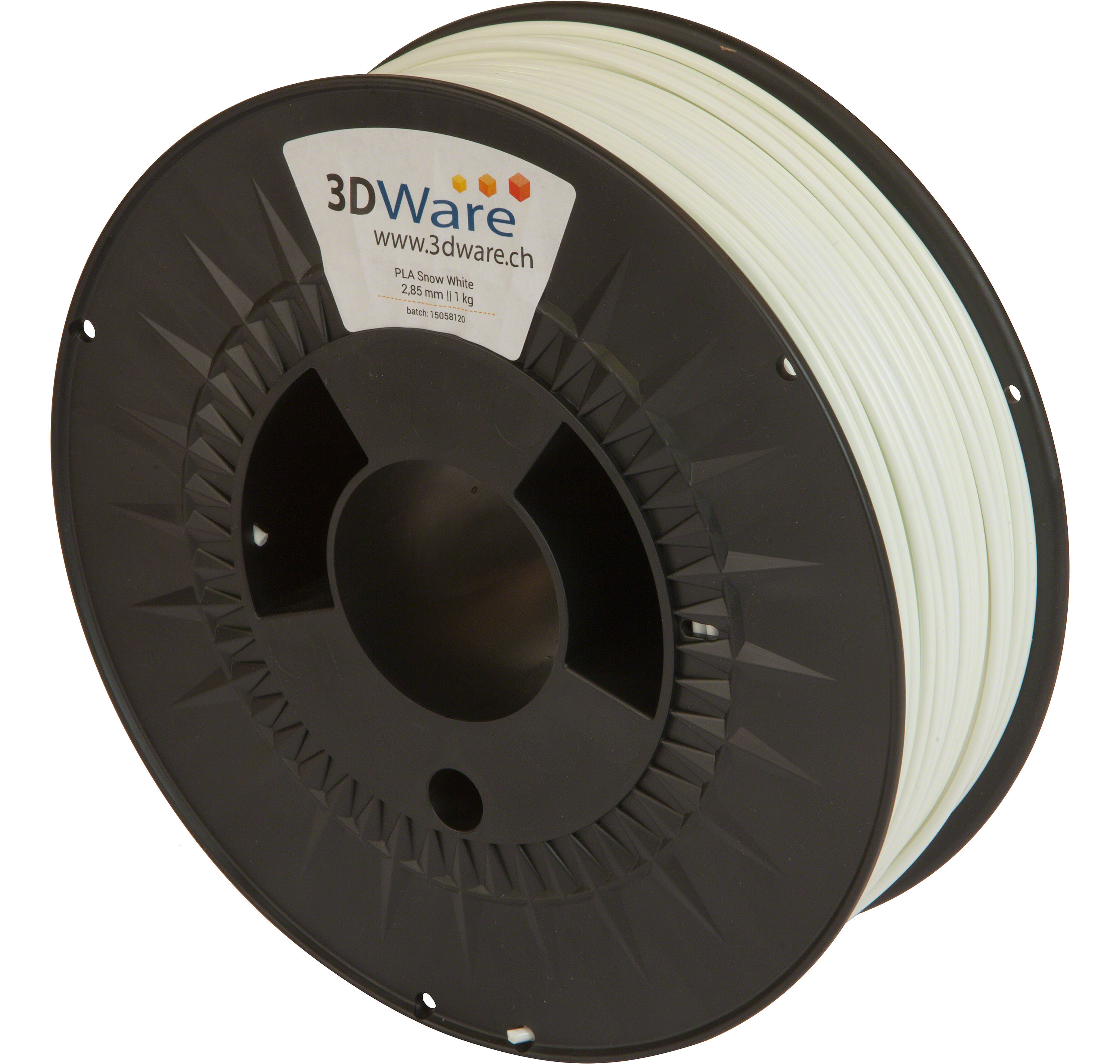 Dutch Filament PLA Snow White 3mm M01123104.1-2 - 3DWare Shop Schweiz