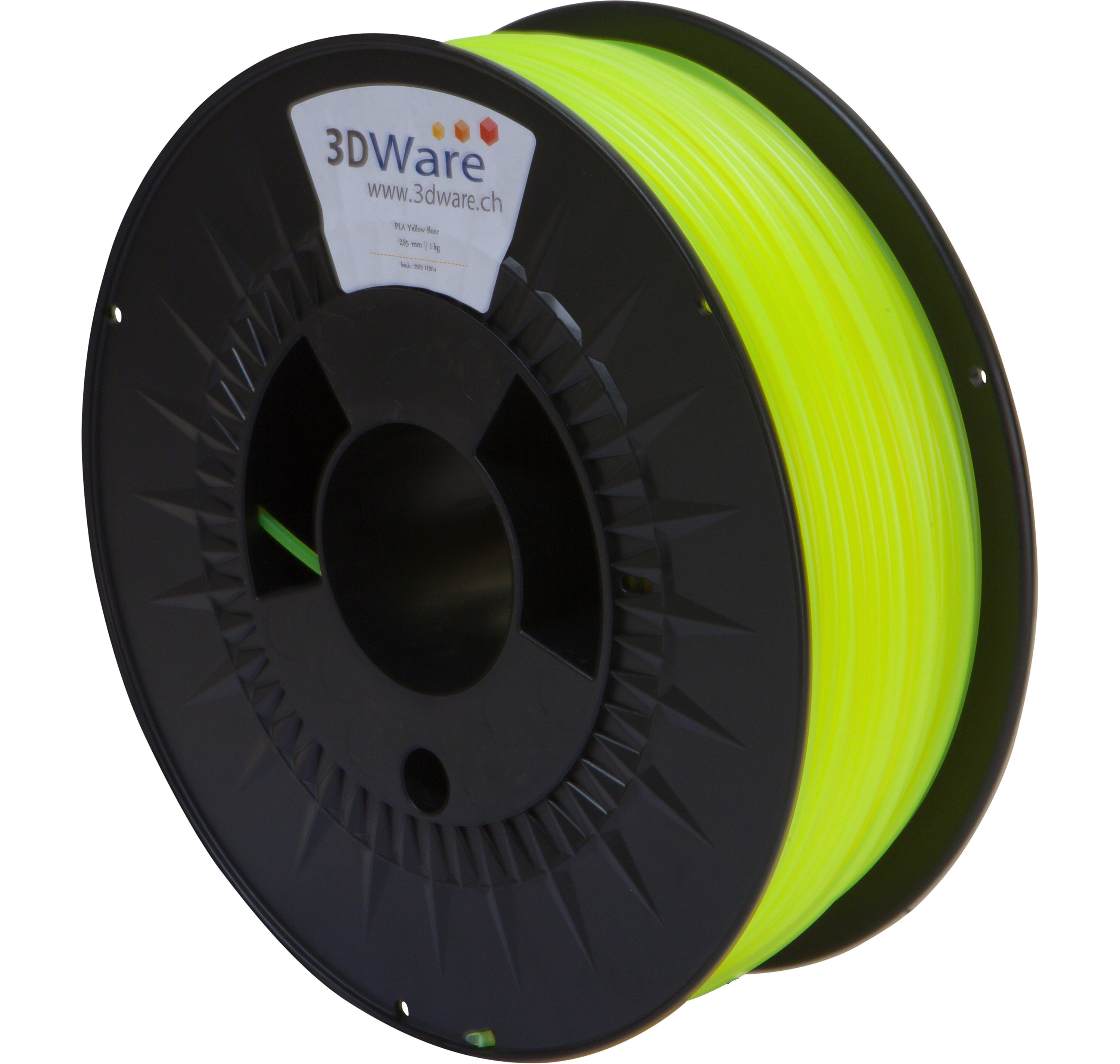 Dutch Filament PLA Yellow fluorescent 3mm PLA300-YW-101 - 3DWare Shop ...