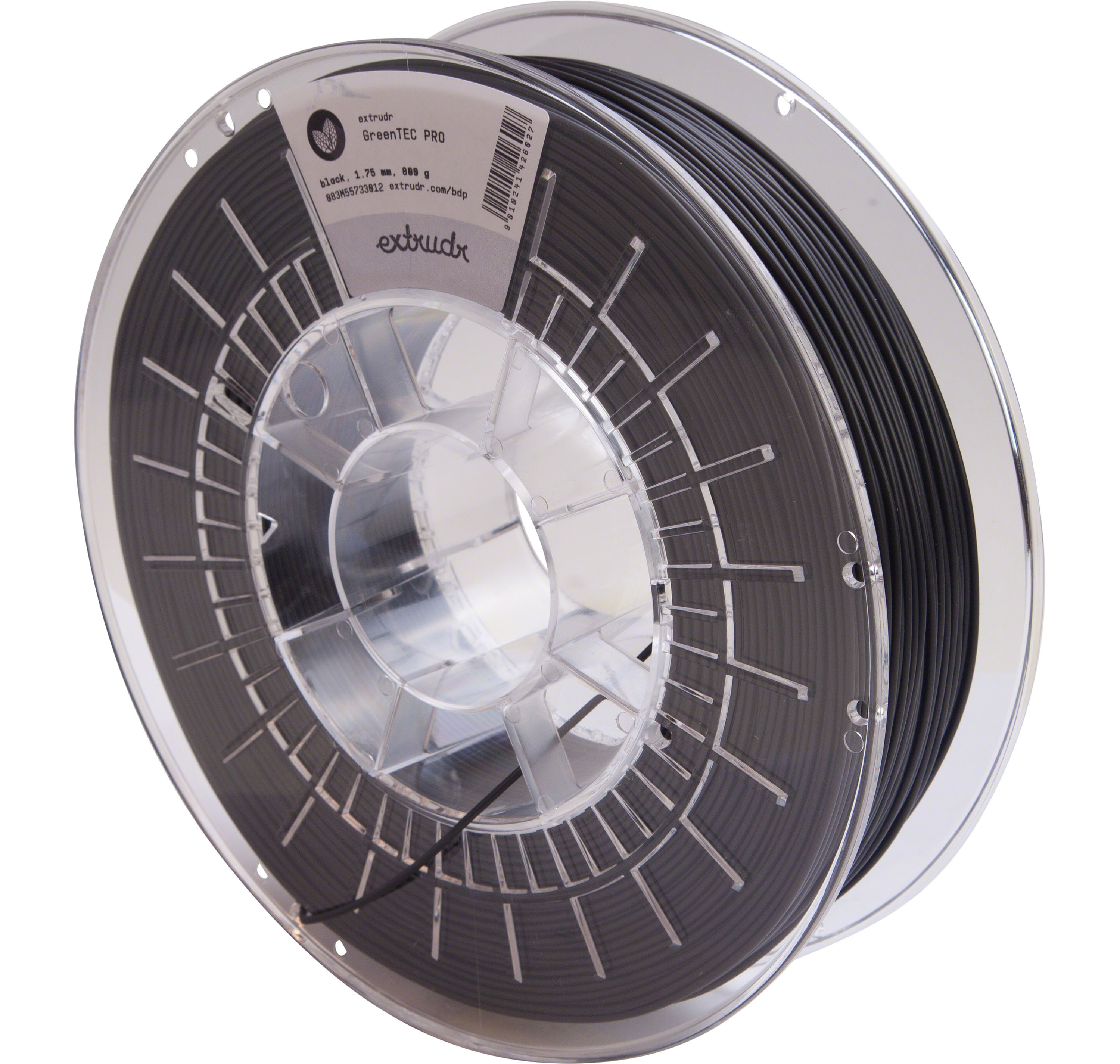 extrudr Filament Green-TEC Pro Black 1.75mm M01132210.08-2 - 3DWare ...
