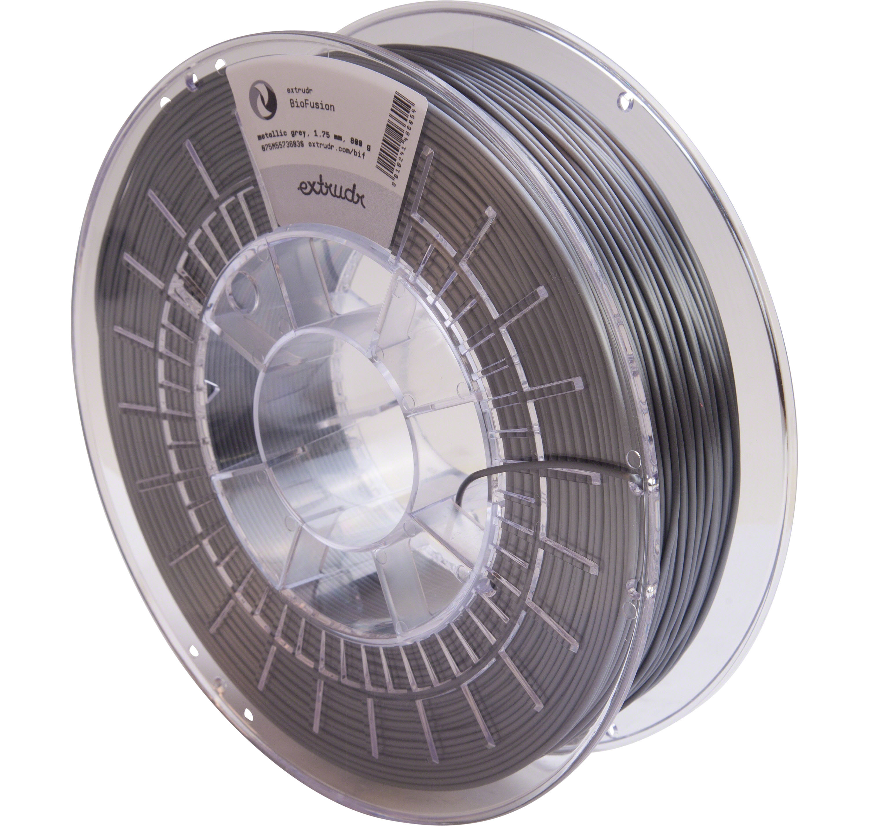 extrudr Filament BioFusion Metallisch Grau 1.75mm M01132213.08-2 ...