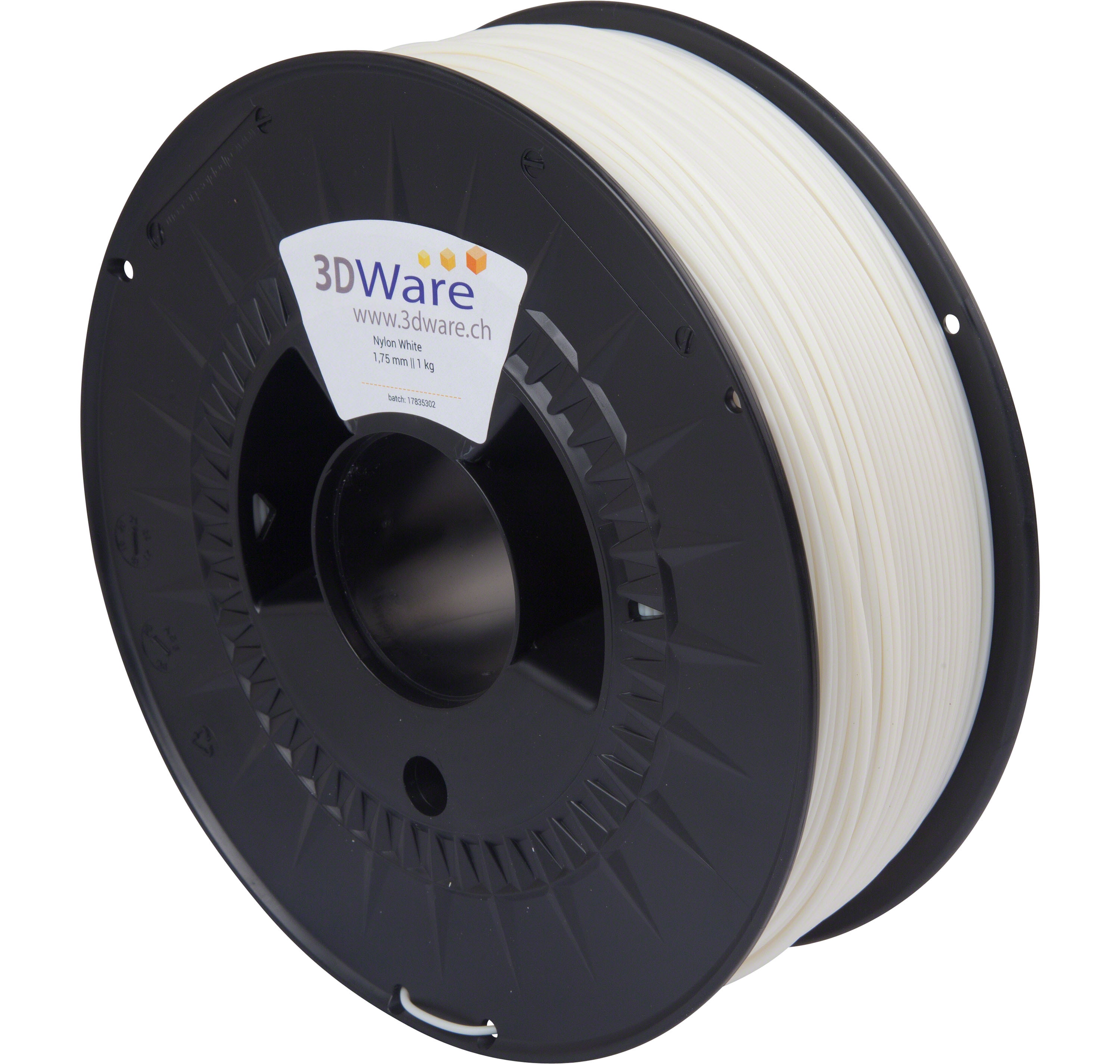 Dutch Filament Nylon PA6 White 1.75mm M01150104.10 - 3DWare Shop Schweiz