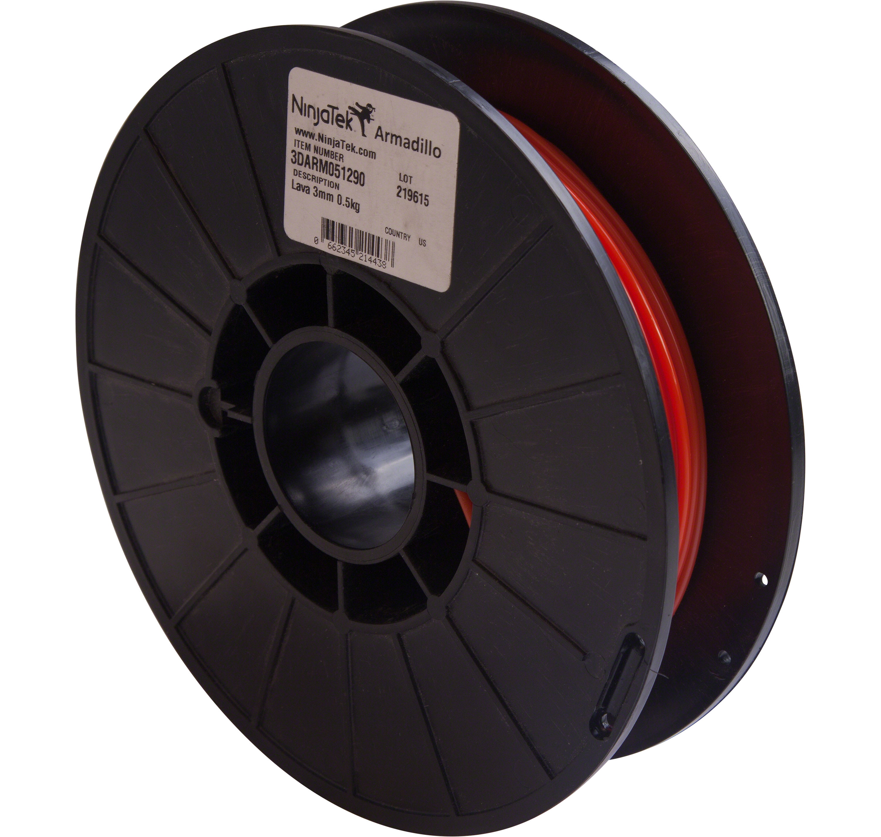 NinjaTek Filament Armadillo TPE Lava Orange 3mm M01157012.05 - 3DWare ...