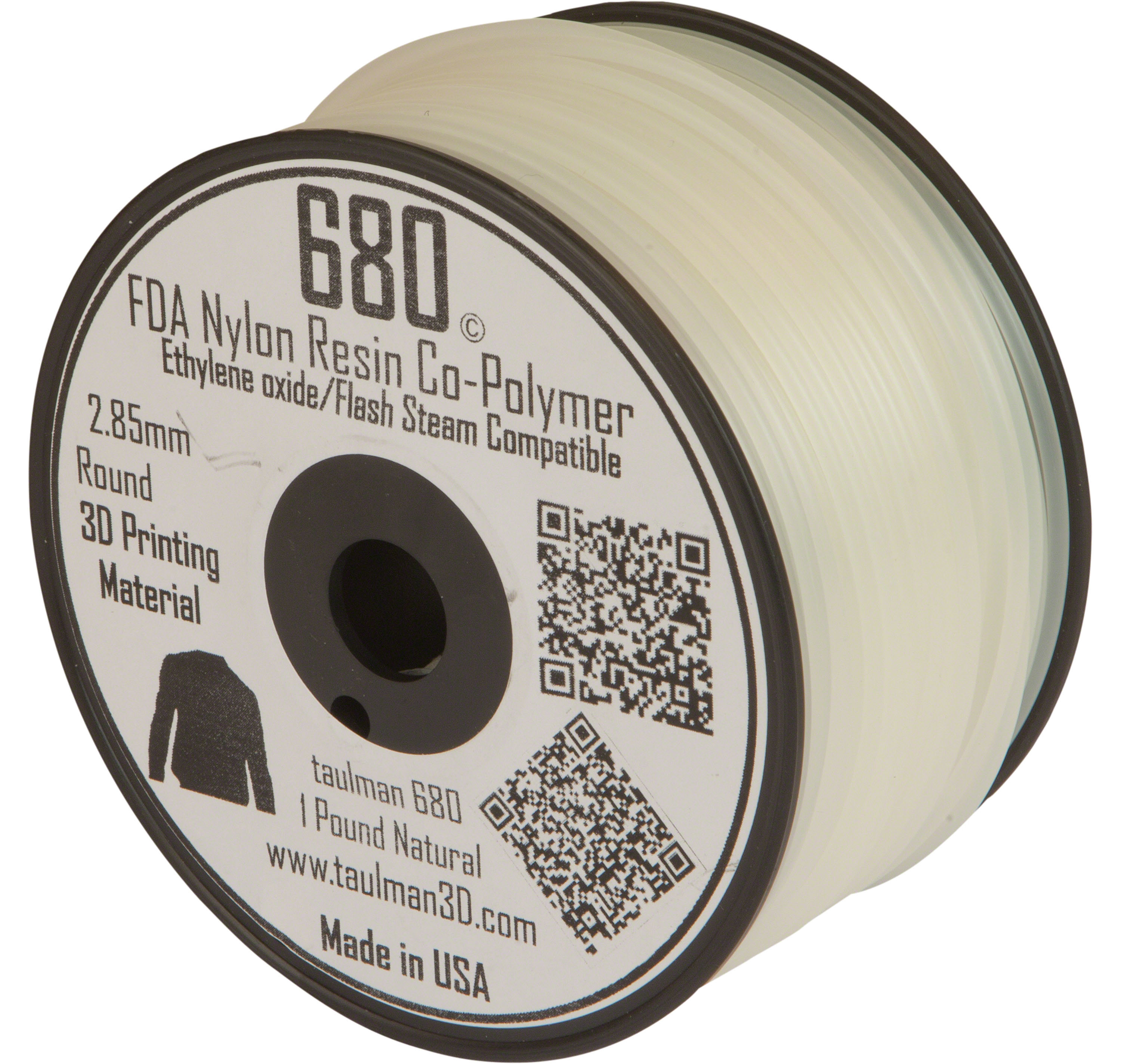 taulman 3d Filament taulman 3D Nylon 680 3mm M01181016.045-6 - 3DWare ...