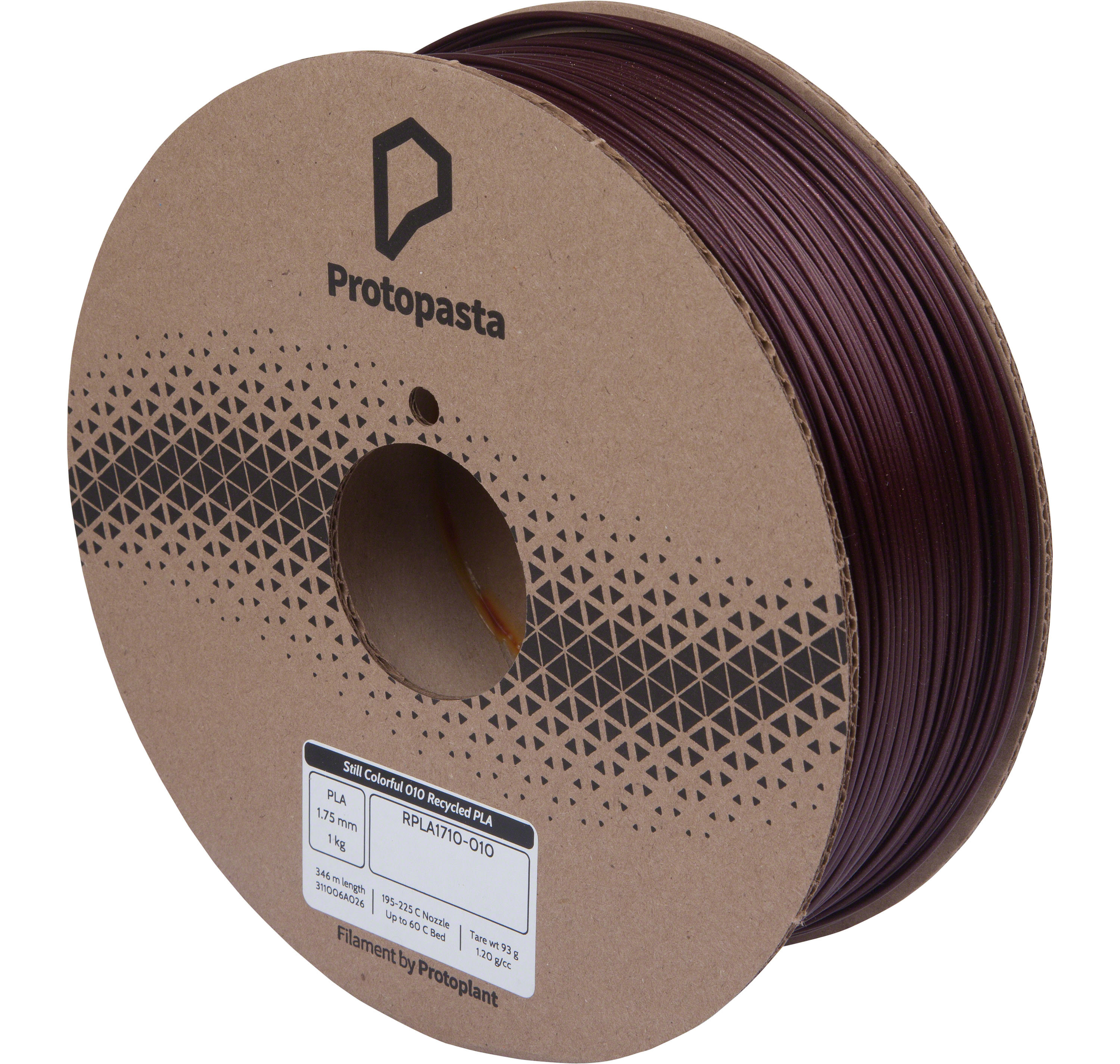 Proto Plant Filament Recycled PLA Burgundy 1.75mm M01184009.1-1 ...