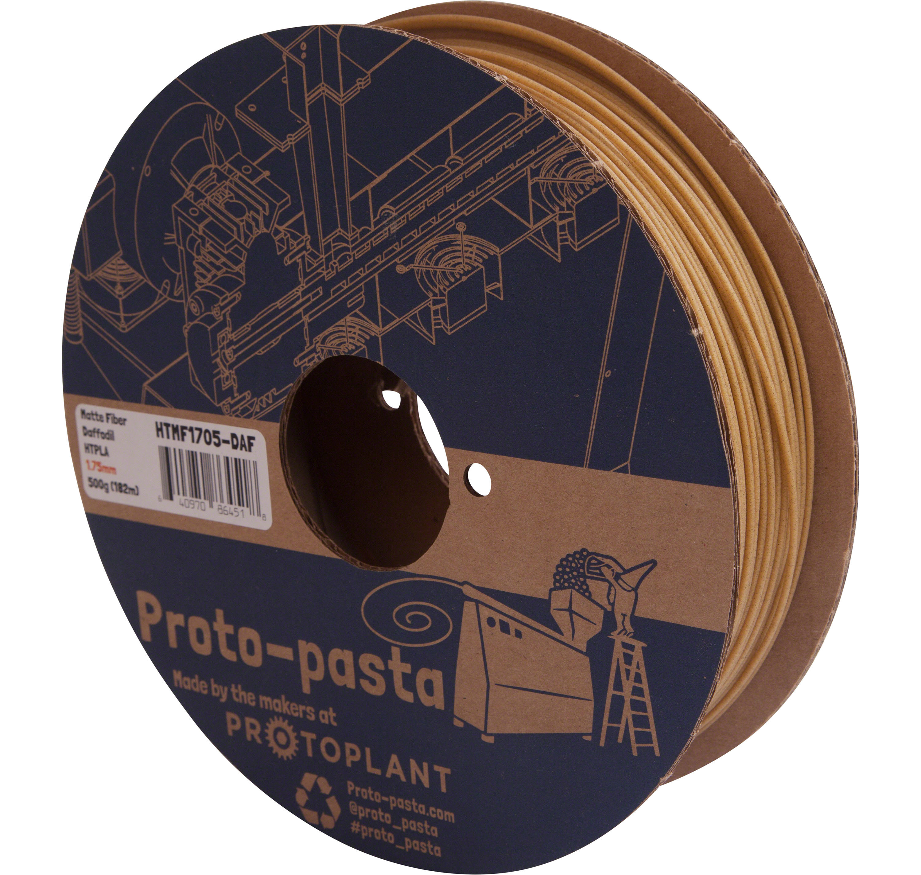 Proto Plant Filament HTPLA Daffodil Wood 1.75mm M01184017.05-1 - 3DWare ...