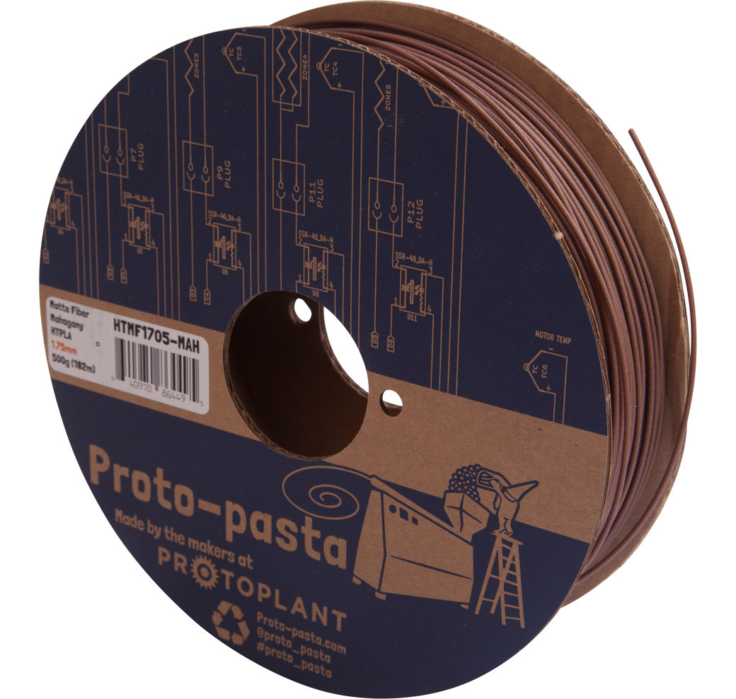 Proto Plant Filament HTPLA Mahogany Wood 1.75mm M01184017.05-3 - 3DWare ...