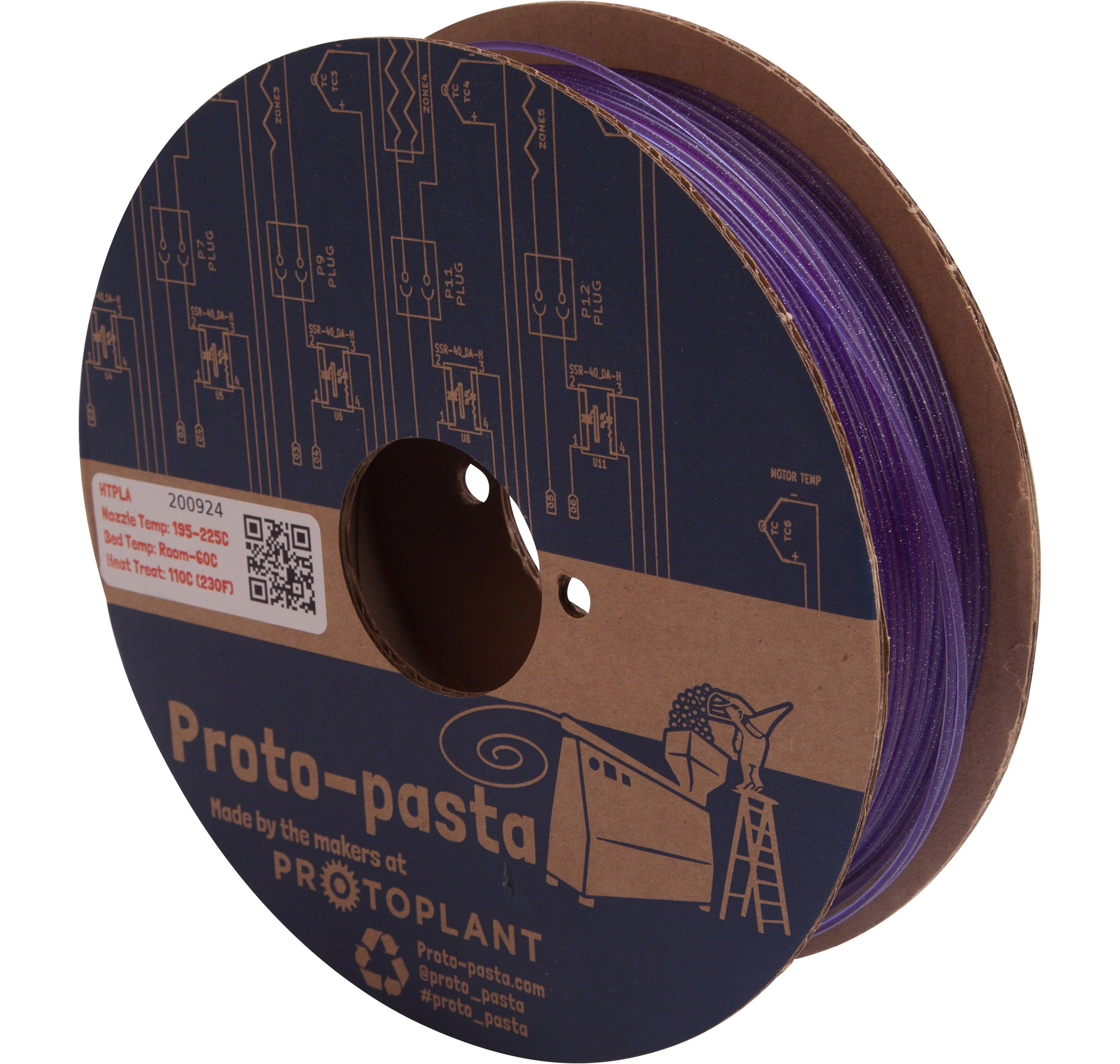 Proto Plant Filament HTPLA Nebula Multicolor 1.75mm 500g M01184053.05 ...