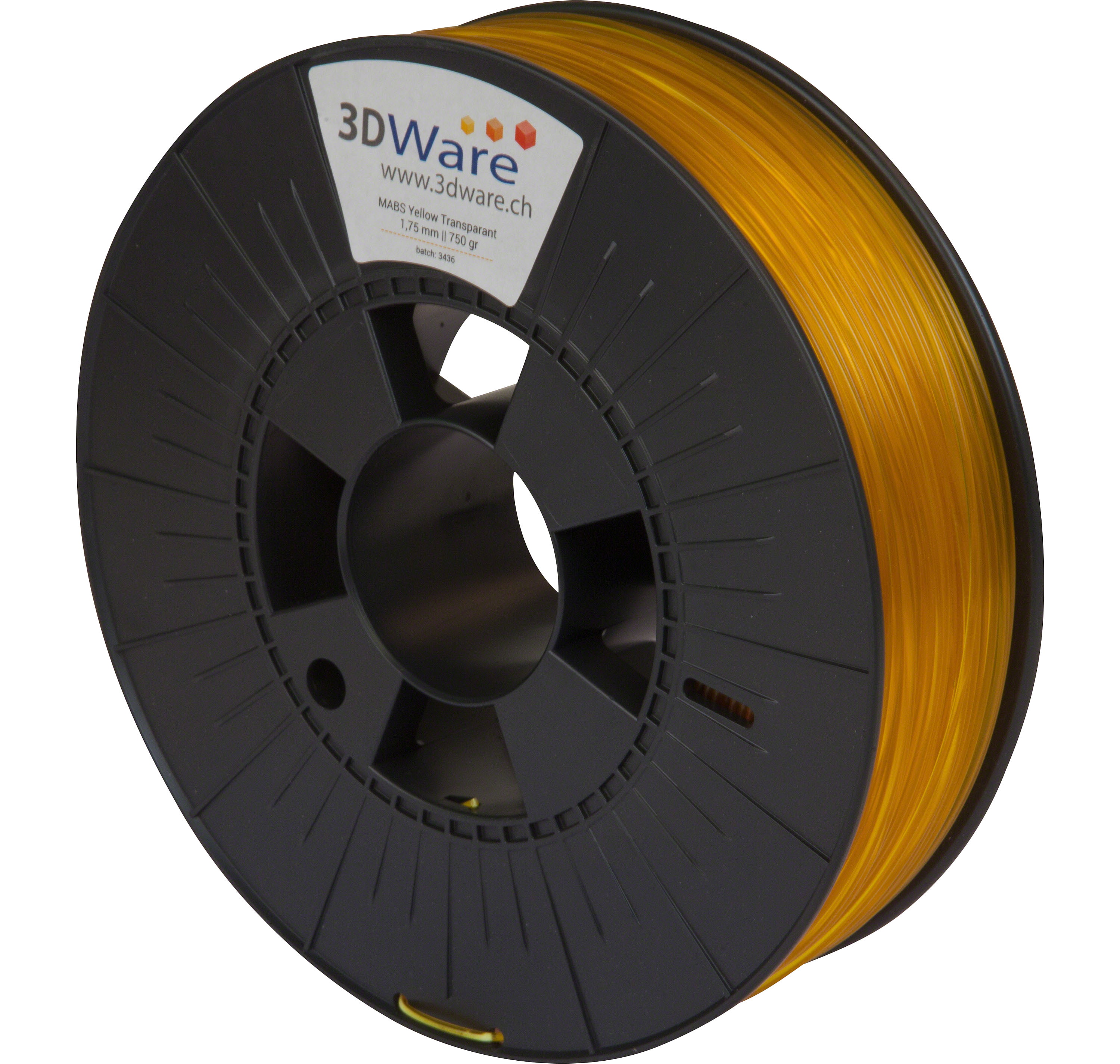 Dutch Filament M-ABS Gelb transparent 1.75mm M01186107.075 - 3DWare ...