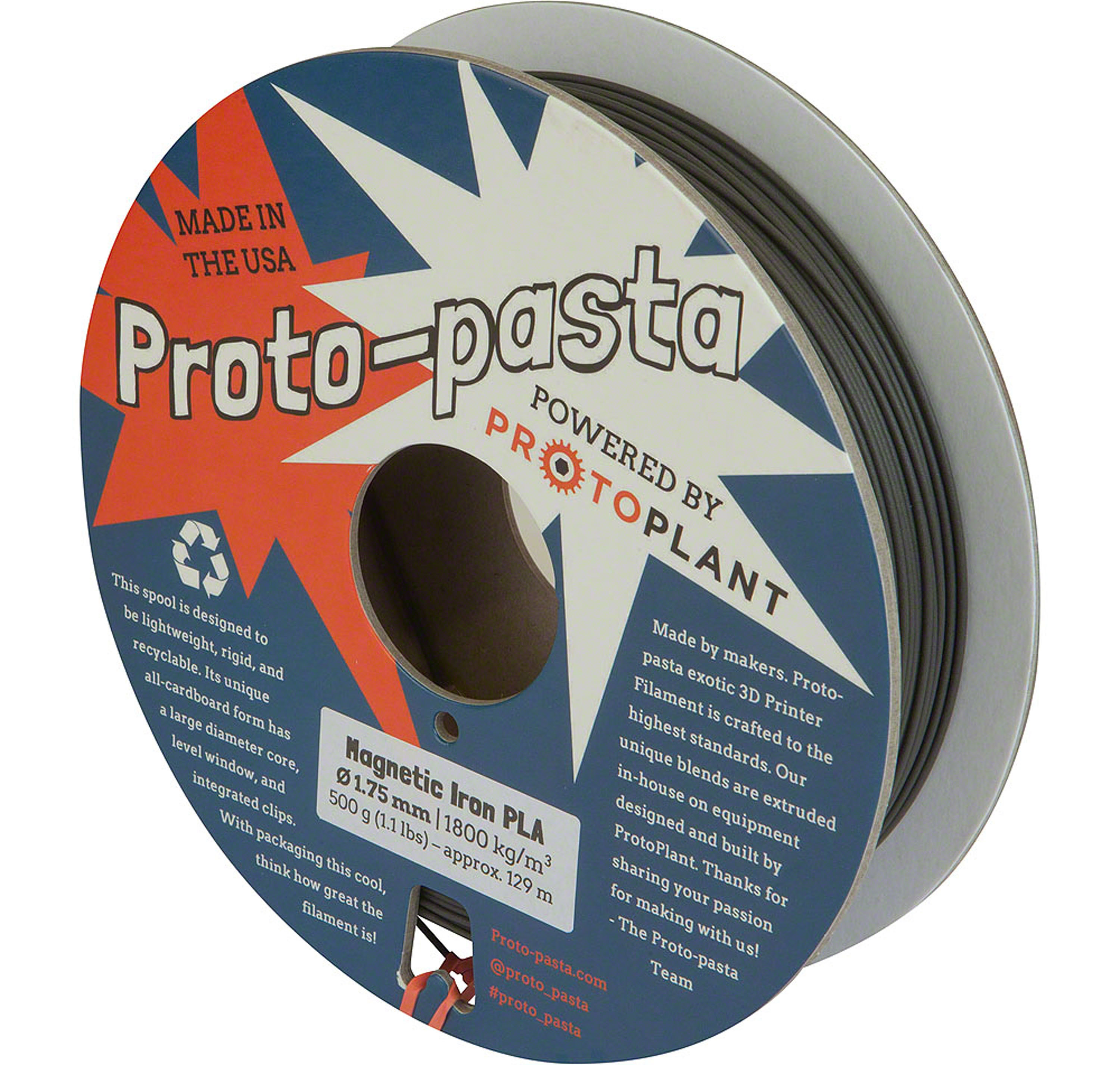 Proto Plant Filament Magnetic Iron powder PLA 1.75mm M01198011.050-2 ...
