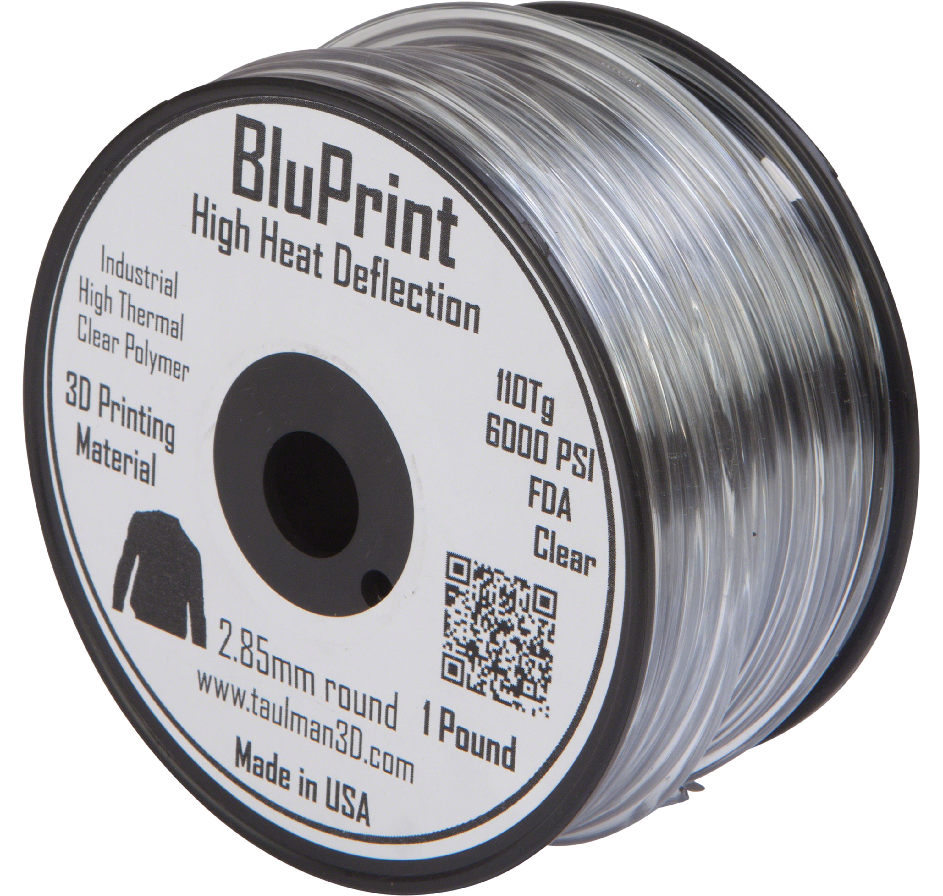 taulman 3d Filament taulman 3D BluPrint Clear 3mm M01199052.045 ...