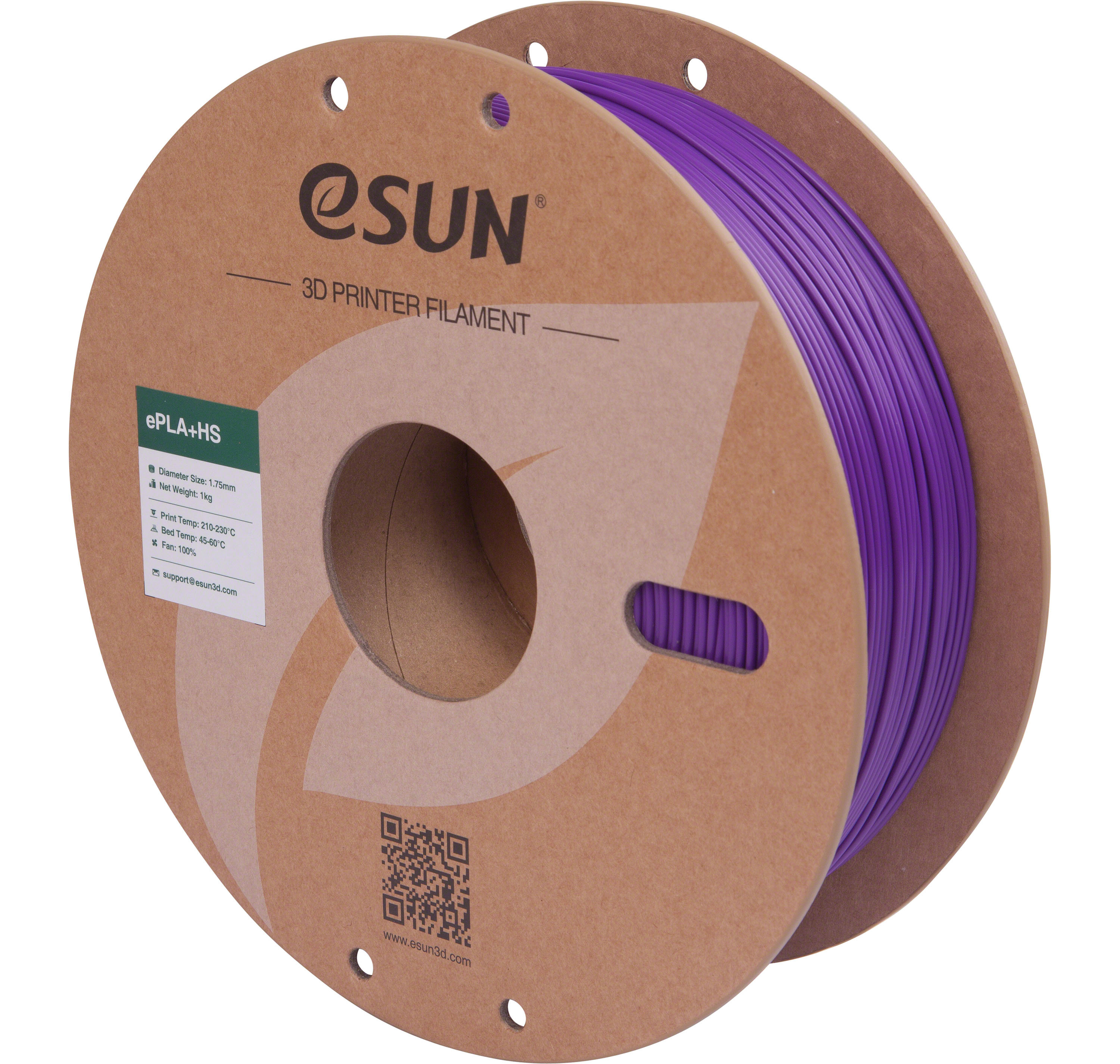 eSUN Filament PLA+ High Speed Purple 1.75mm M01122006.1-26 - 3DWare ...