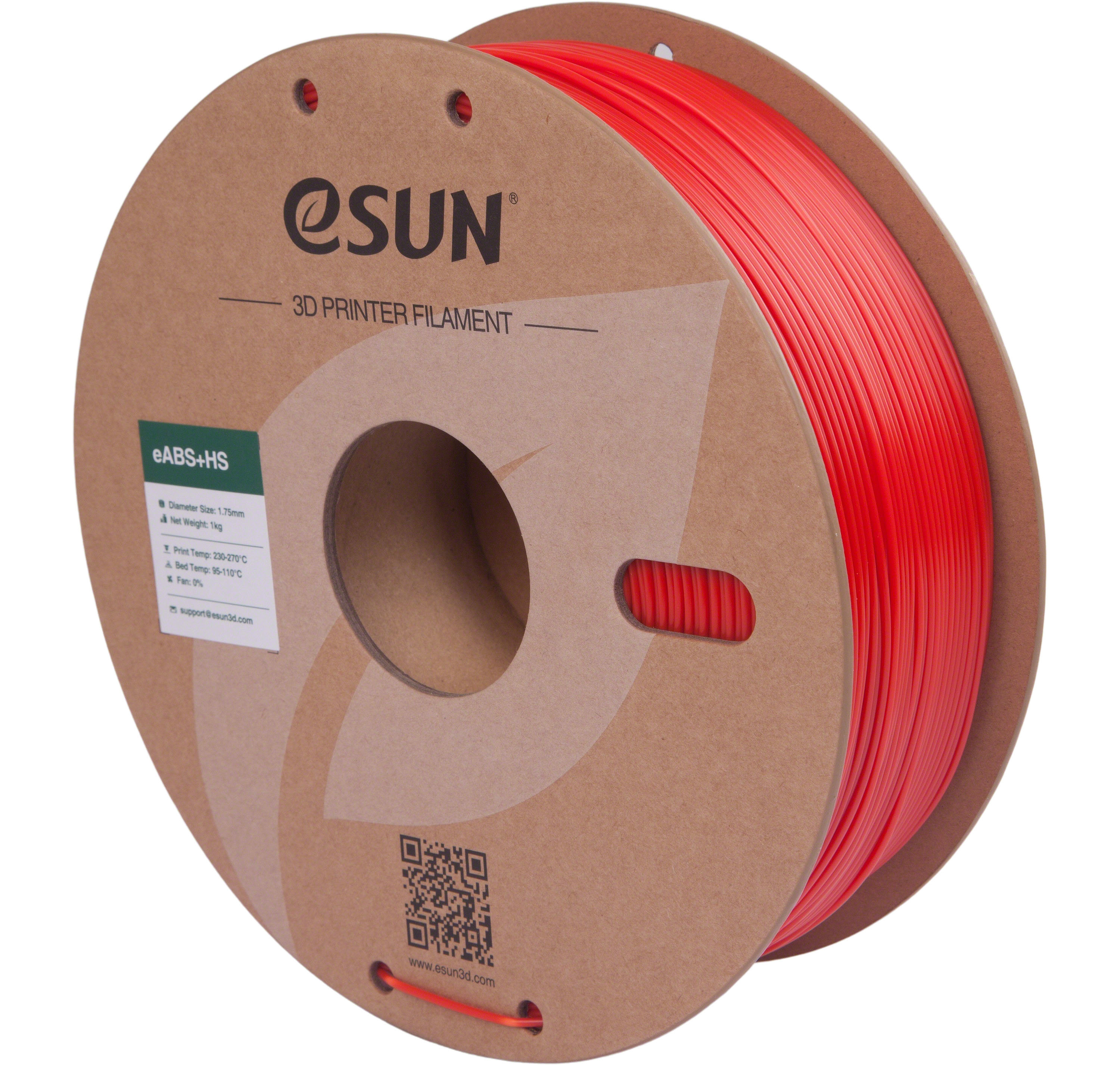 eSUN Filament ABS+ High Speed Red 1.75mm M01120009.1-3 - 3DWare Shop ...