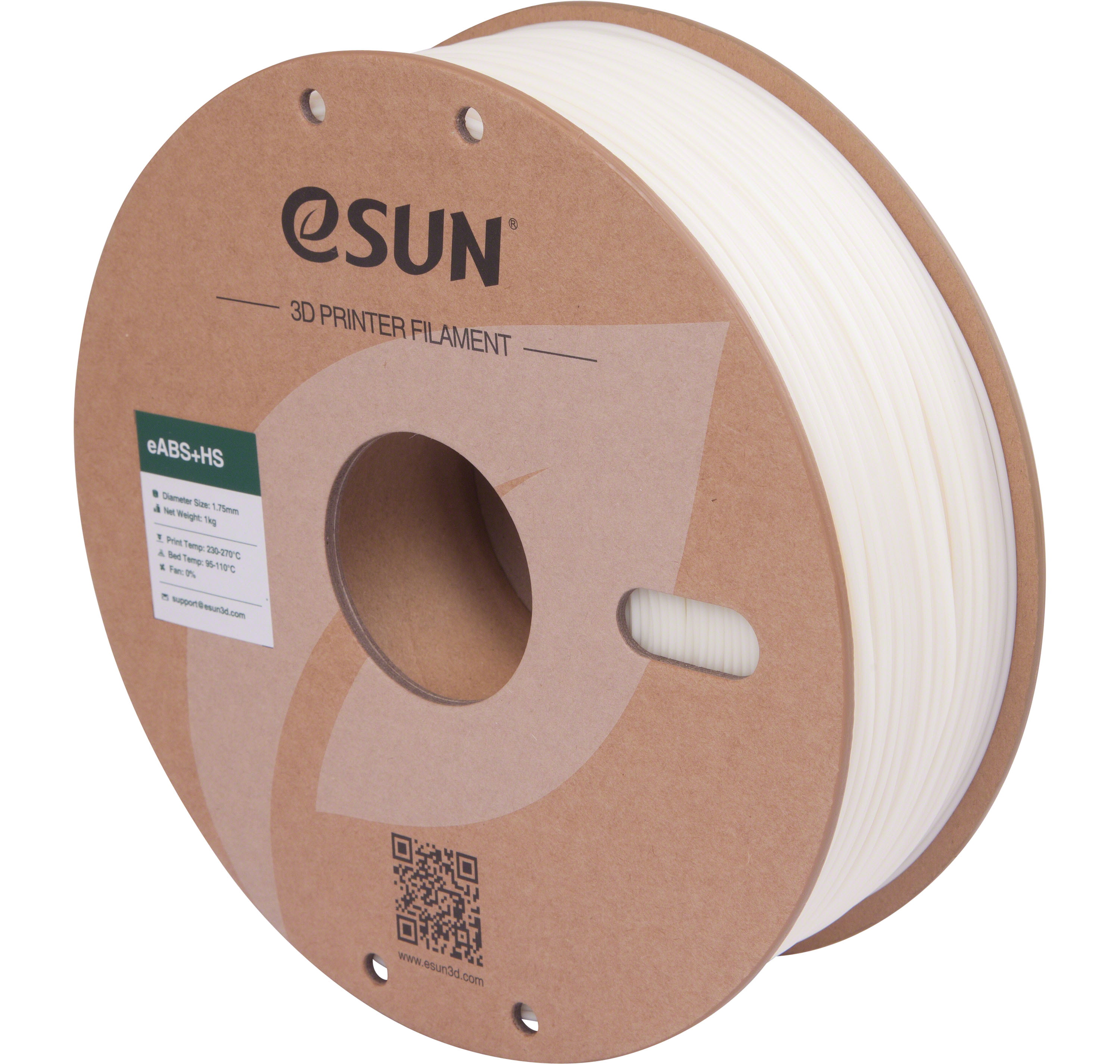 eSUN Filament ABS+ High Speed Natural 1.75mm M01120016.1-2 - 3DWare ...