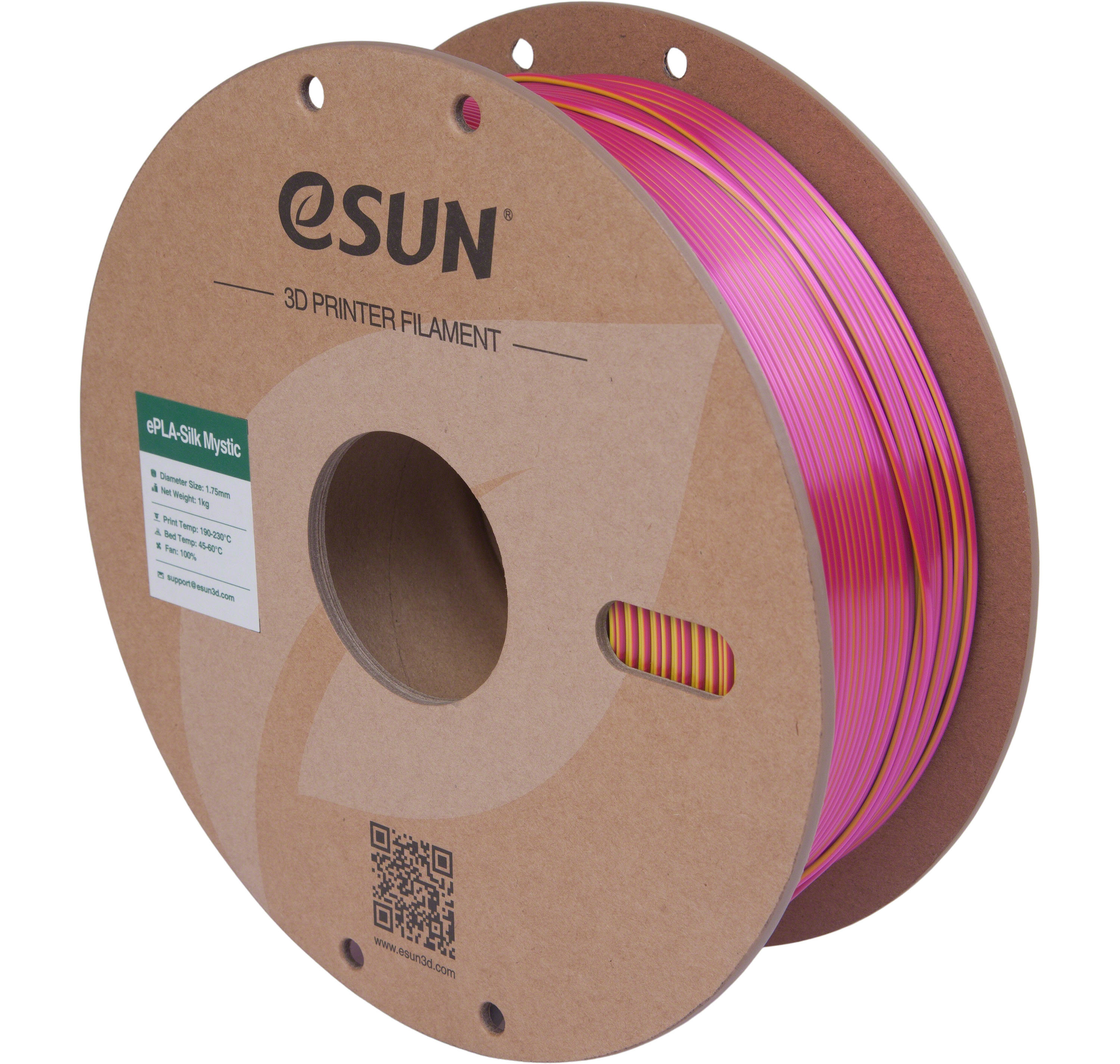 eSUN Filament PLA Silk Mystic Red Yellow Blue 1.75mm M01122053.1-59 ...
