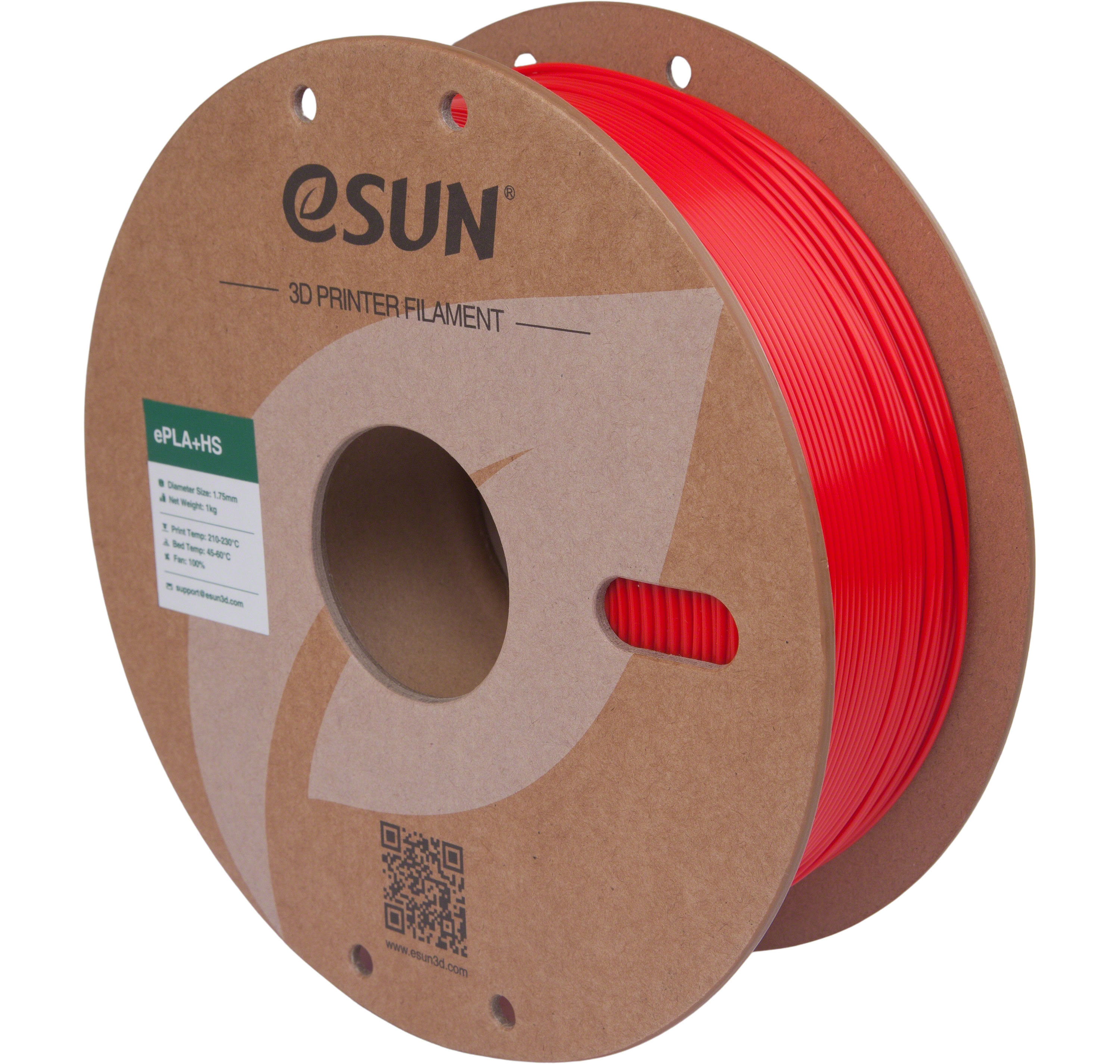 eSUN Filament PLA+ High Speed RGB Red 1.75mm M01122009.1-33 - 3DWare ...